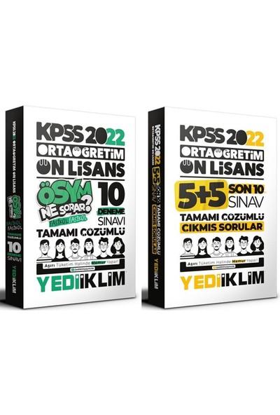 2022 KPSS Lise ve Önlisans Tamamı Çözümlü 10'lu Karma Deneme - Çıkmış Sorular 2022 KPSS Lise ve Önlisans Tamamı Çözümlü 10'lu Karma Deneme - Çıkmış Sorular