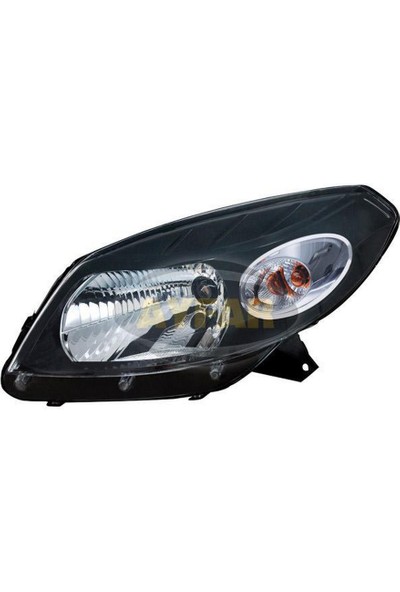 Ayfar Far Sol Dacia Logan Sandero Siyah Çerçeveli Ayfar Far Sol Dacia Logan Sandero Siyah Çerçeveli