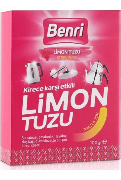 Benri Limon Tuzu 100 gr Benri Limon Tuzu 100 gr
