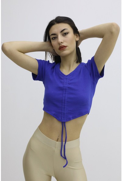 Farkım Butik V Yaka Onu Buzgulu Bluz Farkım Butik V Yaka Onu Buzgulu Bluz