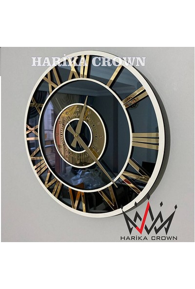 Harika Crown Özel Seri Aynalı Duvar Saati