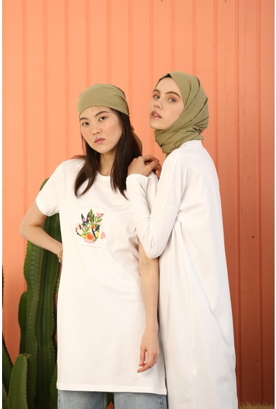 ALLDAY Hello Tea Time Baskılı T-Shirt