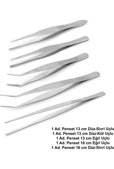 Penset 13 cm ve 16 cm 5’li Set