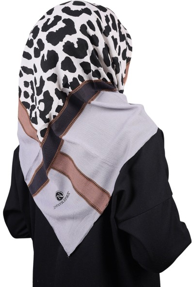 Nur Ipek Desenli Naturel Caz Eşarp Nur Ipek Desenli Naturel Caz Eşarp