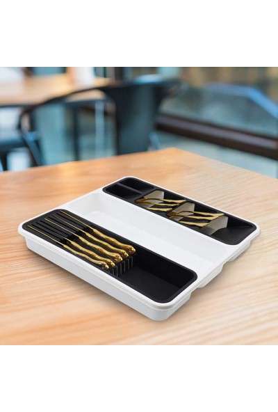 Ega Toptan Foly Çekmece Içi Kaşık ve Bıçak Standı Büyük Boy