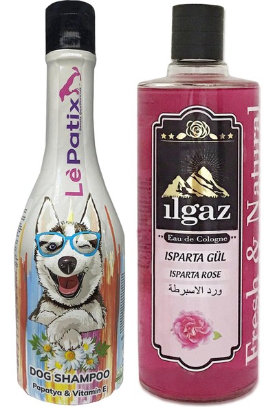 Le Patix Köpek Şampuanı Tüy Dökülme ve Topaklanma Önleyici Koku Giderici Papatya Özlü Pet Şampuan 400 ml + Cam Isparta Gülü Kolonyası 500 ml Le Patix Köpek Şampuanı Tüy Dökülme ve Topaklanma Önleyici Koku Giderici Papatya Özlü Pet Şampuan 400 ml + Cam Isparta Gülü Kolonyası 500 ml