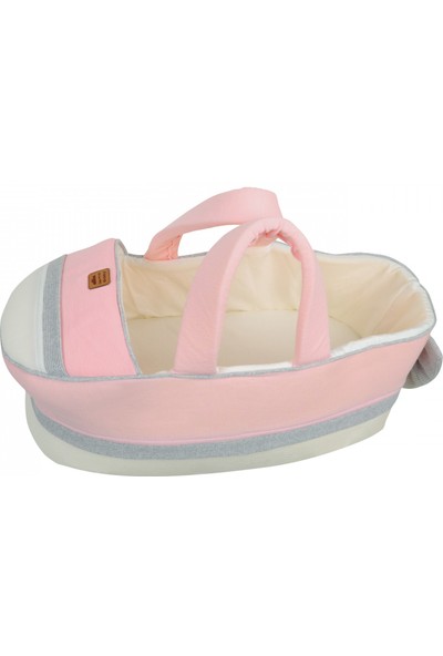 Sema Baby Portbebe Yenidoğan Bebek Yatağı - Ekru/pembe Sema Baby Portbebe Yenidoğan Bebek Yatağı - Ekru/pembe