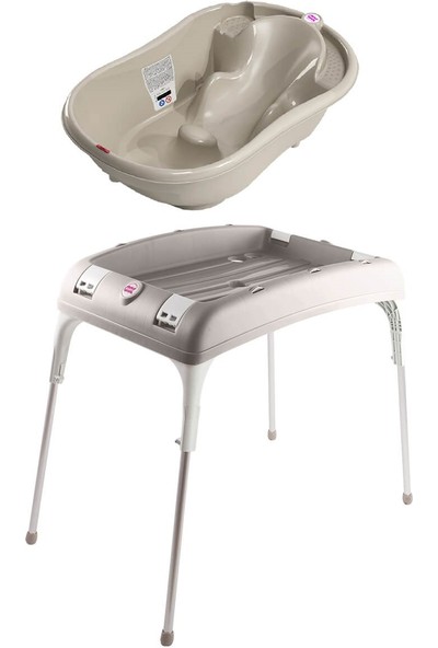 Okbaby Onda Banyo Küveti & Banyo Küvet Taşıyıcı / Gri