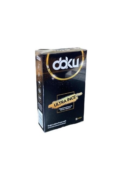 Doku PREZERVATİF ULTRA İNCE 12Lİ Doku PREZERVATİF ULTRA İNCE 12Lİ