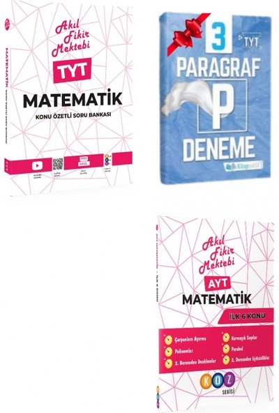 Akıl Fikir Mektebi Yayınları Tyt ve Ayt Matematik Konu Özetli Soru Bankası Akıl Fikir Mektebi Yayınları Tyt ve Ayt Matematik Konu Özetli Soru Bankası