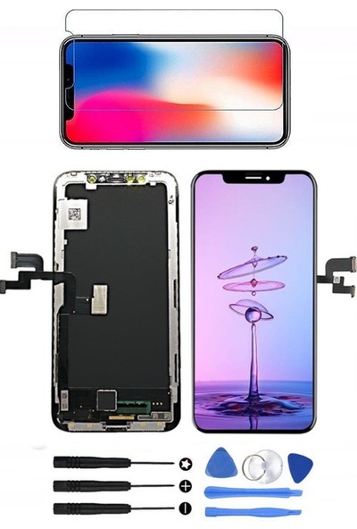 Turan Tech Apple iPhone x Ekran LCD Dokunmatik Oled  Tamir Seti + Ekran Koruyucu Hediye Turan Tech Apple iPhone x Ekran LCD Dokunmatik Oled  Tamir Seti + Ekran Koruyucu Hediye