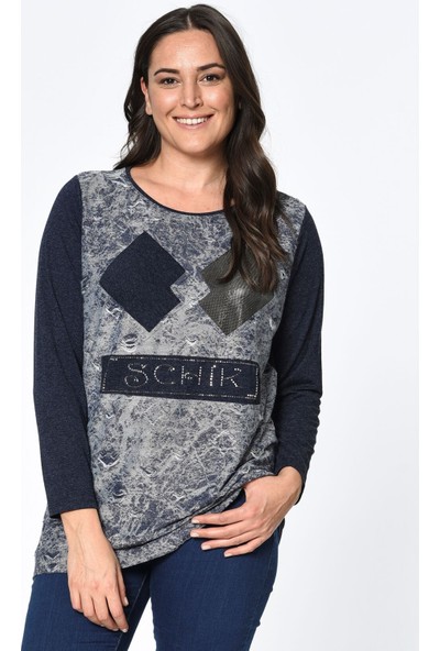 Petmudo Schıck Kadın Eskitmeli Yün Viskon Bluz Lacivert 4651 Petmudo Schıck Kadın Eskitmeli Yün Viskon Bluz Lacivert 4651