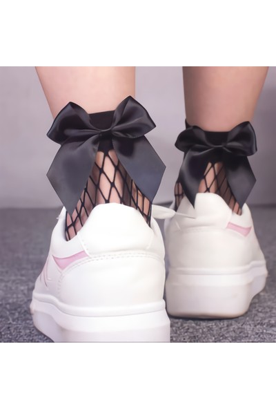 Bolero Kurdelalı File Kadın Soket Çorap Bolero Kurdelalı File Kadın Soket Çorap