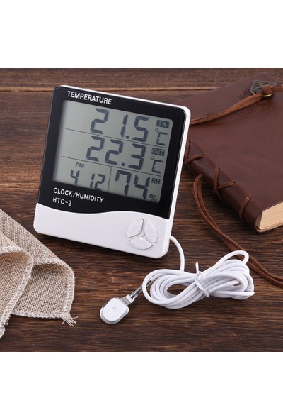 Ega Toptan Masaüstü Iç - Dış Mekan Dijital Termometre Nem Ölçer Higrometre Ega Toptan Masaüstü Iç - Dış Mekan Dijital Termometre Nem Ölçer Higrometre