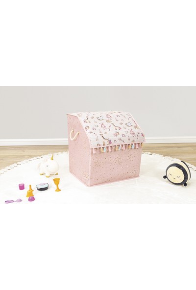 Mor Bebe Baby Köşeli Kapaklı Kutu (Pembe) 40X38X44 Mor Bebe Baby Köşeli Kapaklı Kutu (Pembe) 40X38X44