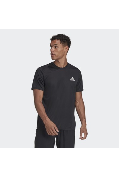 Adidas Aeroready Designed For Movement Erkek Siyah Tişört (HF7214) Adidas Aeroready Designed For Movement Erkek Siyah Tişört (HF7214)