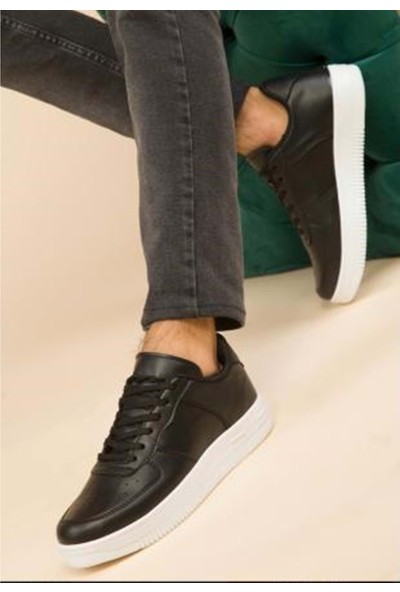 Devida Air Günlük Casual Sneaker Aykakkabı Siyah-Beyaz