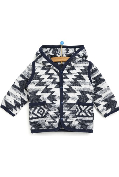 Hellobaby Basic Erkek Bebek Etnik Desen Hırka