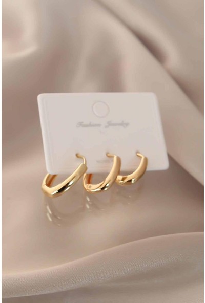 Clariss Gold Renk Halka Kadın Küpe