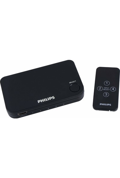 Philips 4 Portlu HDMI Switch Kumandalı SWV9484B/27 (Yurt Dışından) Philips 4 Portlu HDMI Switch Kumandalı SWV9484B/27 (Yurt Dışından)