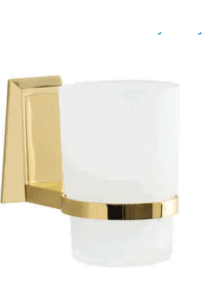 Damla Banyo Piramit Diş Fırçalık Komple / Altın