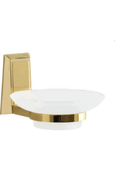 Damla Banyo Piramit Sabunluk Komple Altın