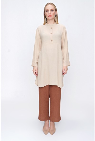 Aker 15334111 Işleme Detaylı Yanları Bağcıklı Tunik