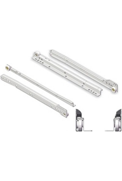 Yeniler 50 cm Beyaz Klasik Çekmece Rayı Yeniler 50 cm Beyaz Klasik Çekmece Rayı