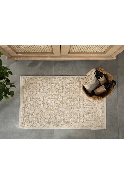 English Home Chester Pamuklu Kilim 50 x 80 Cm Krem English Home Chester Pamuklu Kilim 50 x 80 Cm Krem