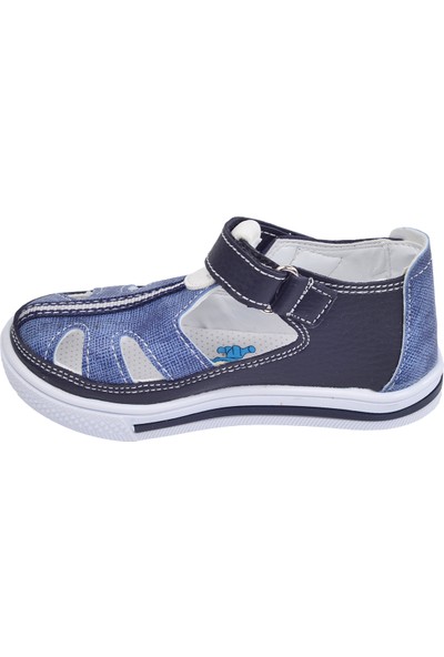 2256-61 Ortapedik Erkek Çocuk Bebe Ayakkabı Sandalet Siyah - Mavi 2256-61 Ortapedik Erkek Çocuk Bebe Ayakkabı Sandalet Siyah - Mavi