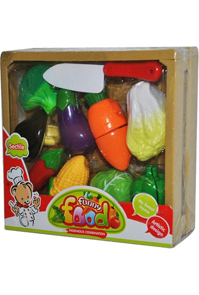 Oyuncakmatik Kasalı Kesilebilir Sebze Seti Oyuncakmatik Kasalı Kesilebilir Sebze Seti
