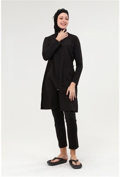 Alfasa ALF22400-B Basic Pantolonlu Tesettür Mayo Alfasa ALF22400-B Basic Pantolonlu Tesettür Mayo