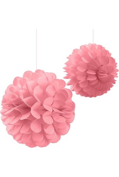 Kikajoy Pembe Kağıt Top Süs 2li Kikajoy Pembe Kağıt Top Süs 2li