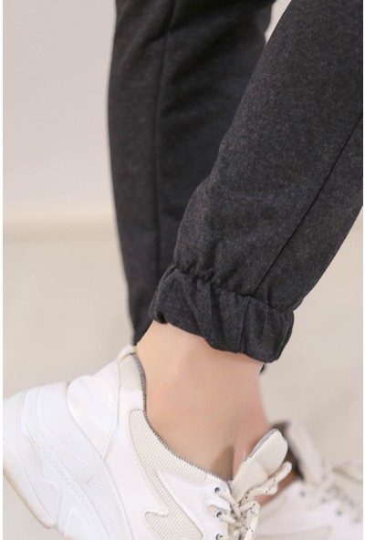 Asel Duru Iki Iplik Eşofman Altı Antrasit - 5341.1348. Asel Duru Iki Iplik Eşofman Altı Antrasit - 5341.1348.