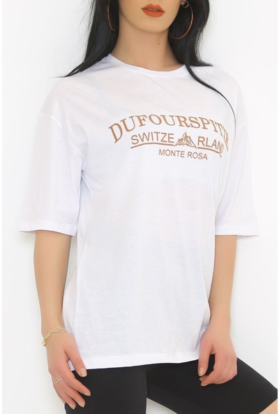 Asel Duru Baskılı Tişört Beyaz - 9552.720. Asel Duru Baskılı Tişört Beyaz - 9552.720.
