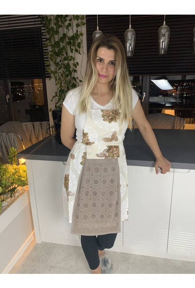 Derya Havlulu Mutfak Önlüğü (Limon)