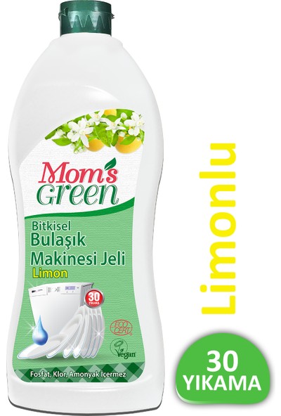 Mom's Green Bitkisel Bulaşık Makinesi Jel Deterjanı 750 ml Mom's Green Bitkisel Bulaşık Makinesi Jel Deterjanı 750 ml