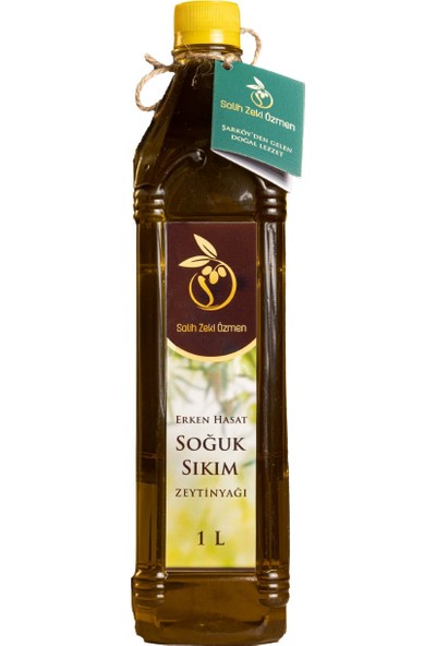 Şarköy Salih Zeki Özmen Naturel Soğuk Sıkım Erken Hasat Zeytinyağı 1Lt Pet Şarköy Salih Zeki Özmen Naturel Soğuk Sıkım Erken Hasat Zeytinyağı 1Lt Pet