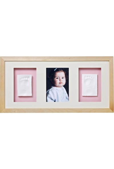 Baby Memory Prints Trio El ve Ayak Izi 3lü Çerçeve Naturel Baby Memory Prints Trio El ve Ayak Izi 3lü Çerçeve Naturel