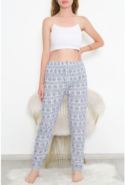 Asel Duru Desenli Pijama Altı Maviyeşil - 8540.1567. Asel Duru Desenli Pijama Altı Maviyeşil - 8540.1567.