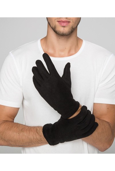 Miralbas Unisex Siyah Termal Kışlık Kaliteli Polar Eldiven Miralbas Unisex Siyah Termal Kışlık Kaliteli Polar Eldiven
