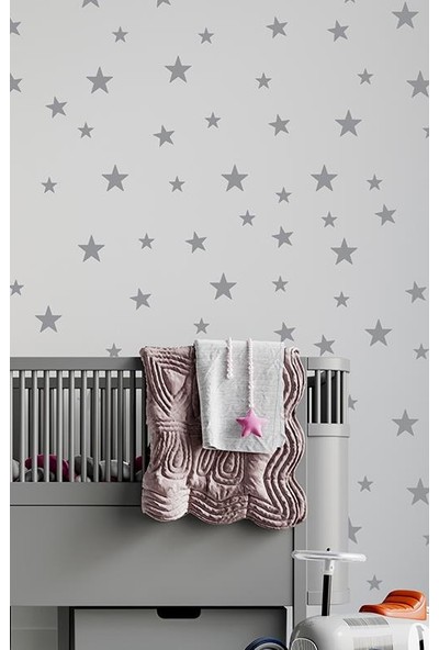 Ömr Dizayn Hediye Yıldız Duvar Metalik Gri Sticker 3 - 4 - 5 cm 100 Adet Ömr Dizayn Hediye Yıldız Duvar Metalik Gri Sticker 3 - 4 - 5 cm 100 Adet