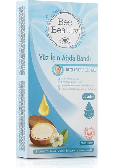 Bee Beauty Yüz Ağda Bandı Inatçı Sık 24'lü