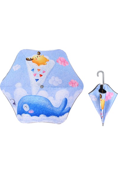 Solomon Çizgi Film Yuvarlak Çocuk Şemsiyesi (Yurt Dışından)