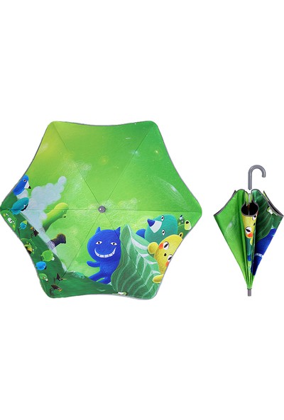 Solomon Çizgi Film Yuvarlak Çocuk Şemsiyesi (Yurt Dışından)