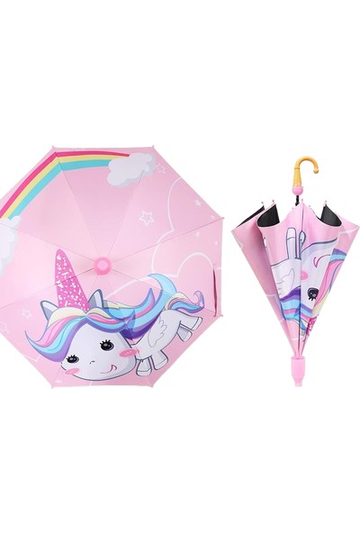 Solomon Dijital Baskı Uzun Saplı Çocuk Şemsiyesi (Yurt Dışından)