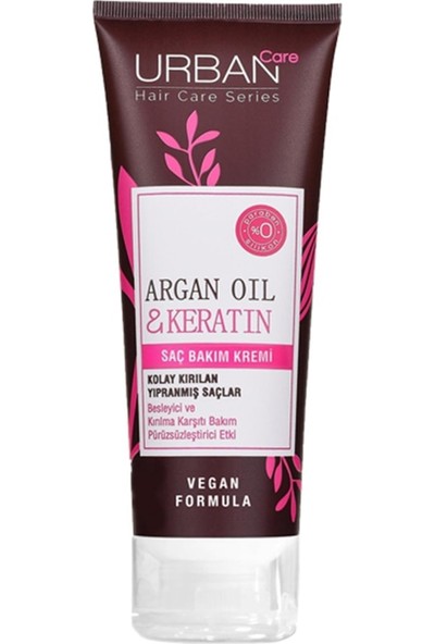 Urban Care Argan Oil & Keratin Saç Bakım Kremi 75 Ml Urban Care Argan Oil & Keratin Saç Bakım Kremi 75 Ml