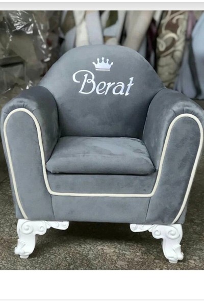 Alçin Home Isme Özel Çocuk Koltuğu Tay Tüyü
