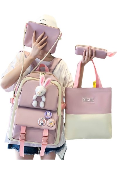DTQX Store Sevimli Omuzlu Okul Çantası