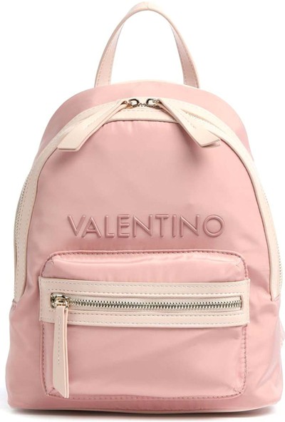 Mario Valentino Tekstil + Suni Deri Pembe Kadın Sırt Çantası VBS5XC05030